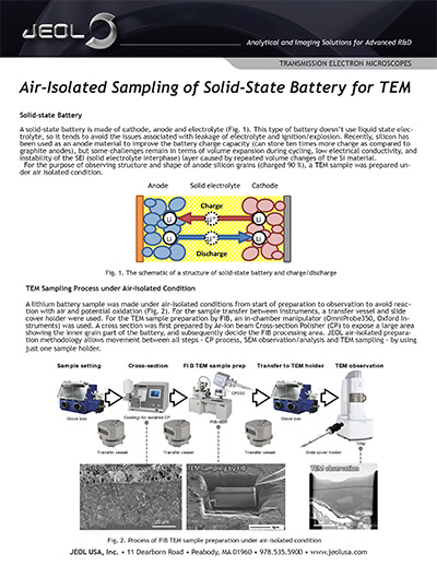 Air-Isolated Sampling of Solid-State Battery for TEM | JEOL Resources