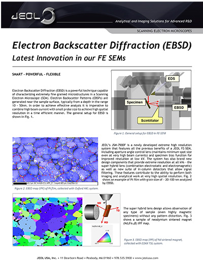 Electron Backscatter Diffraction (EBSD) | JEOL Resources