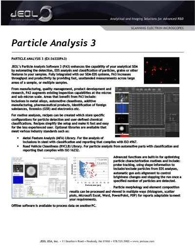 Particle Analysis 3 | JEOL Resources